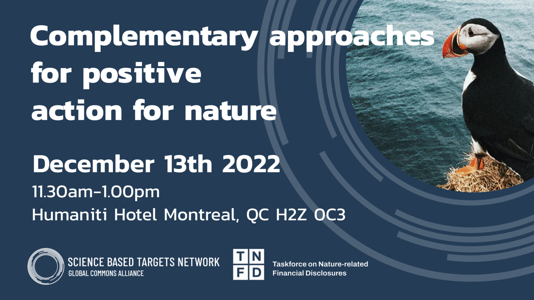 SBTN-TNFD: Complementary approaches for positive action for nature at ...