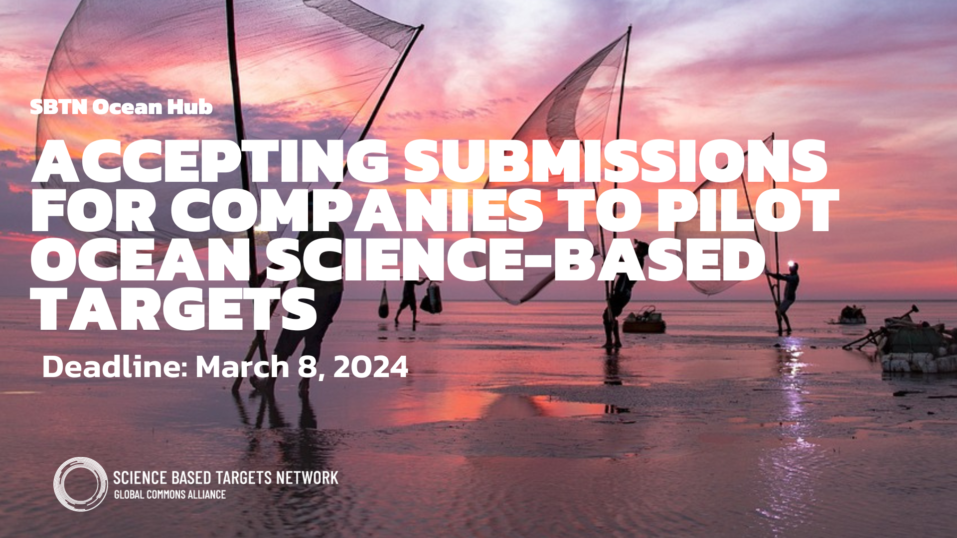 Ocean science-based targets open for pilot applications – Science Based Targets Network